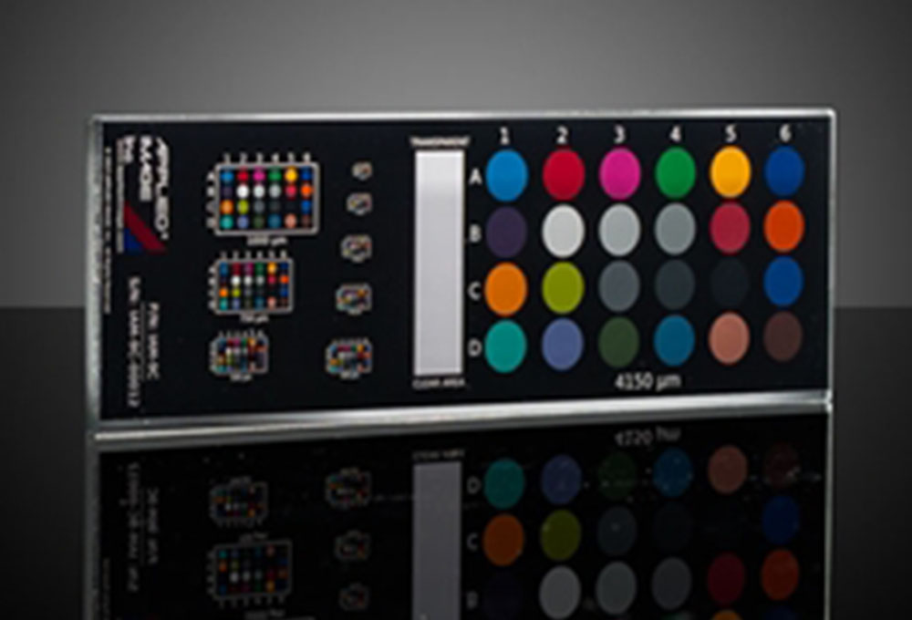 NIST Traceable Color Transmission Calibration Slides