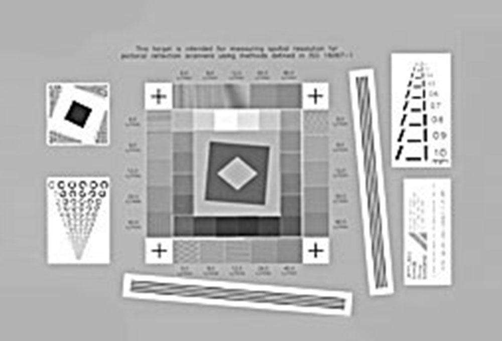 Reflective Scanner Test Target