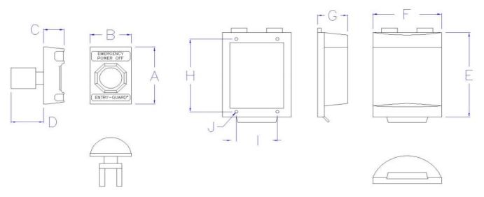 ETG-EPO-FC Entry-Guard™ Emergency Power Off Switch Flush Mount ...