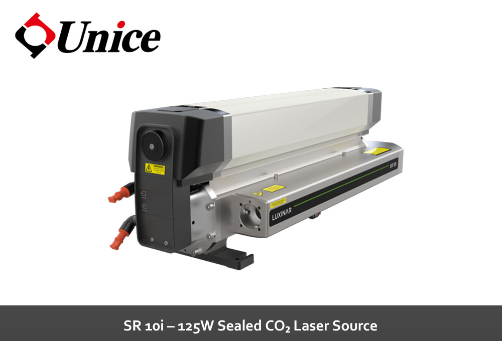 SR 10i-10.6 10.6um, Sealed CO2 Laser Source, Power Range 5 to 125W