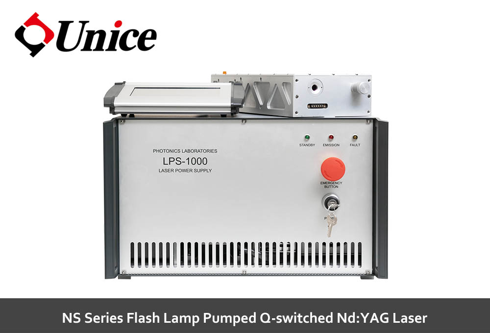 NS-100 Output Energy 100mJ, Flash Lamp Pumped Nd:YAG Laser